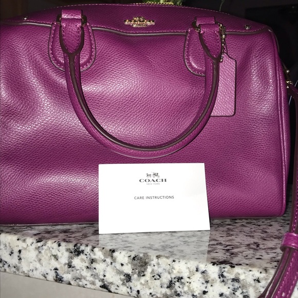 Coach | Bags | Byzantium Purple And Gold Coach Handshoulder Bag | Poshmark